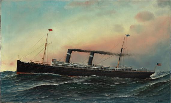 Antonio Jacobsen | The American Steam-Sailer St. Louis (1899) | MutualArt