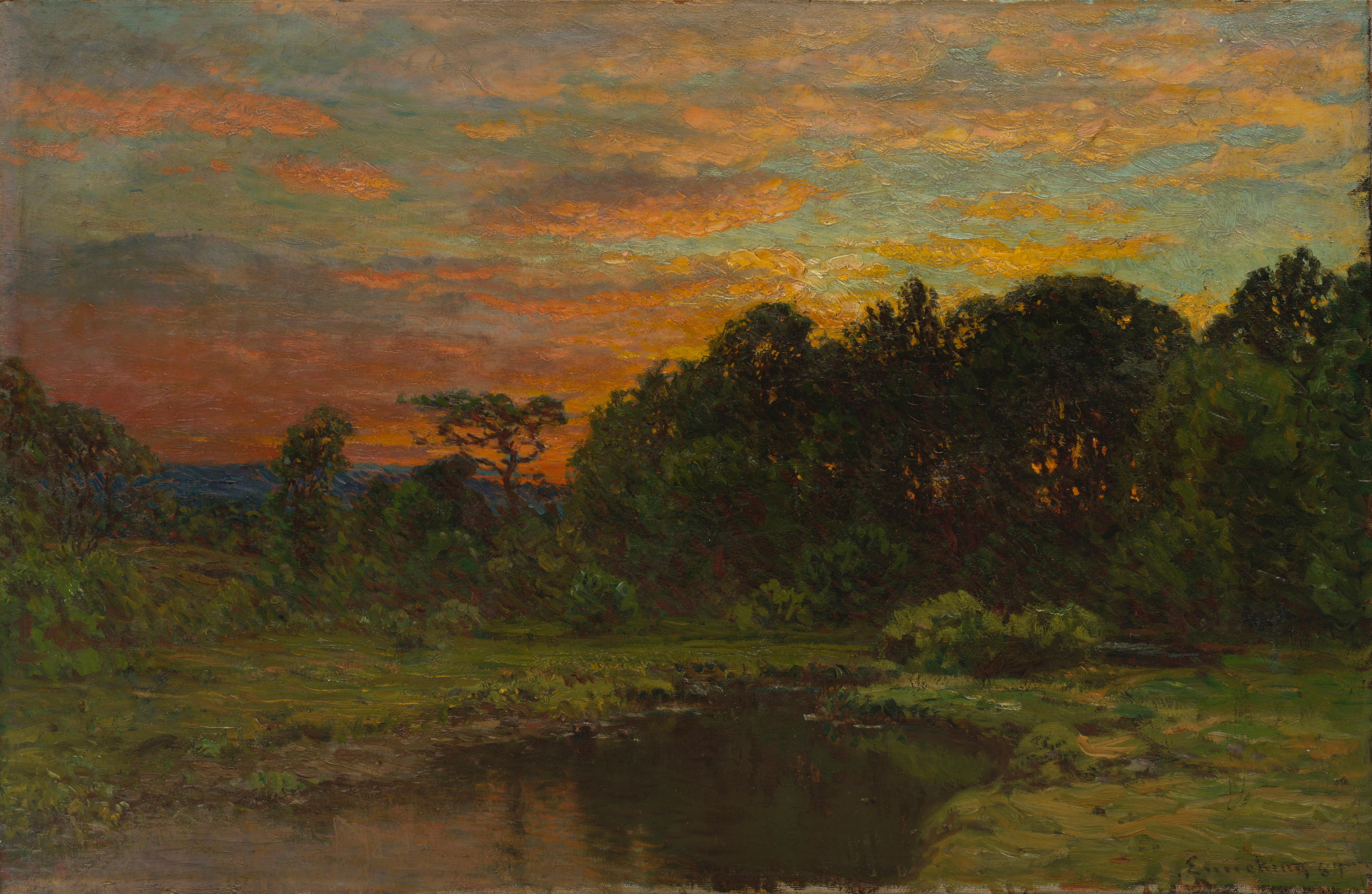 John J. Enneking | Summer Sunset (1887) | MutualArt