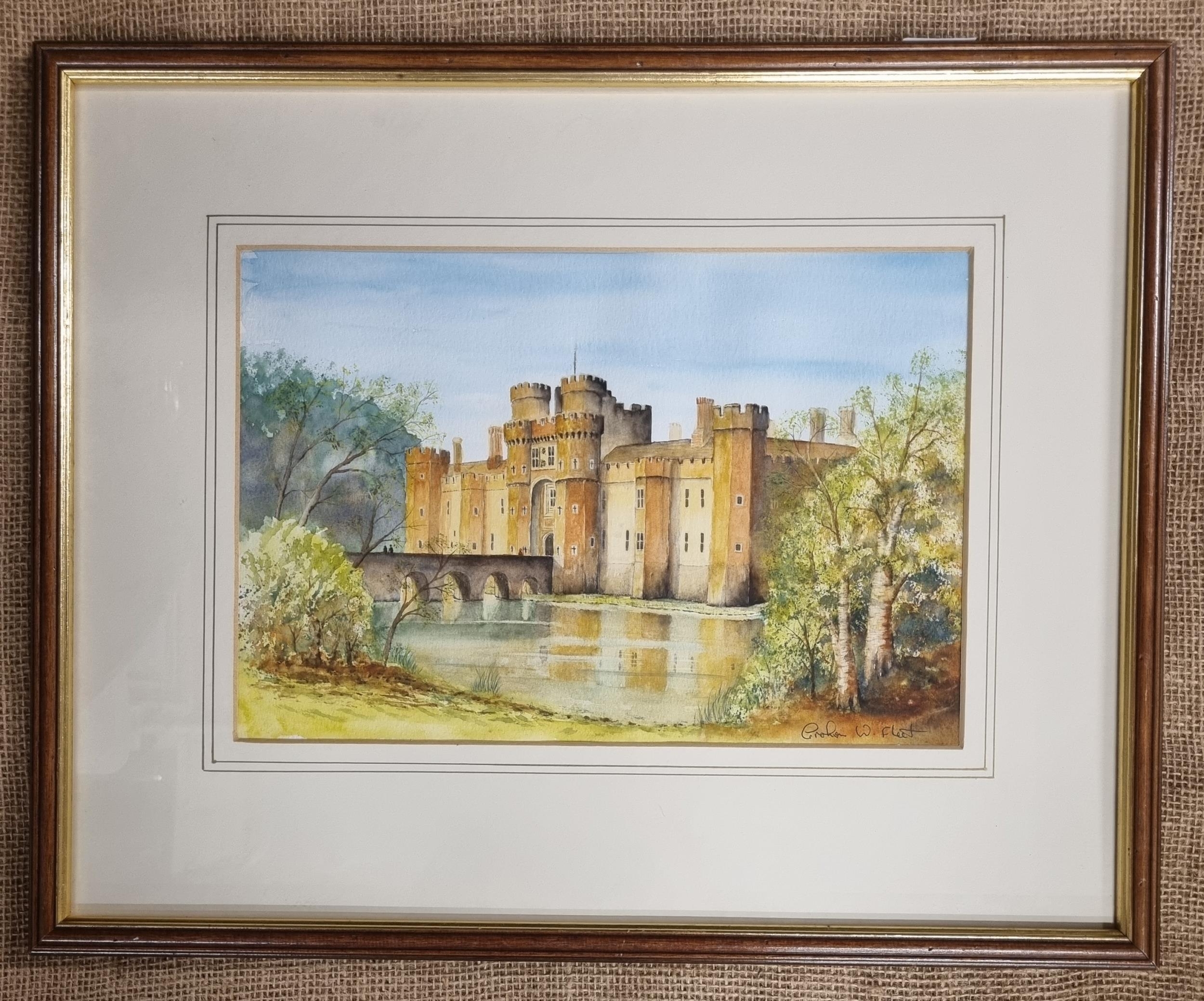 Caroline Fleet | Ath Century of a castle scene in summer (20th Century ...