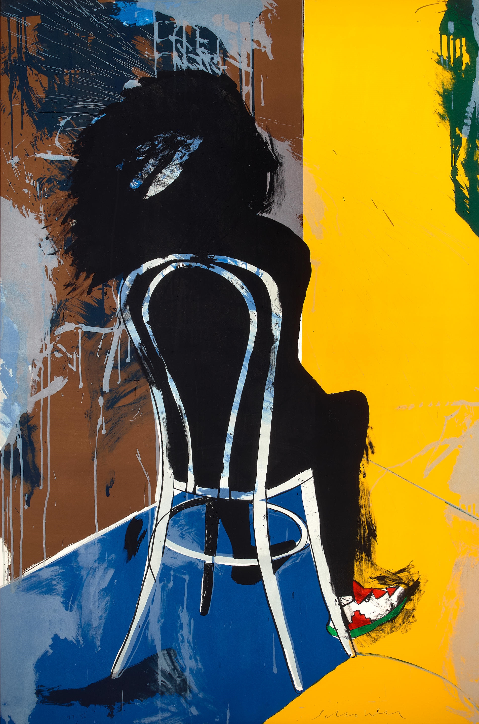 Fritz Scholder | A Fritz Scholder lithograph, Native American ...