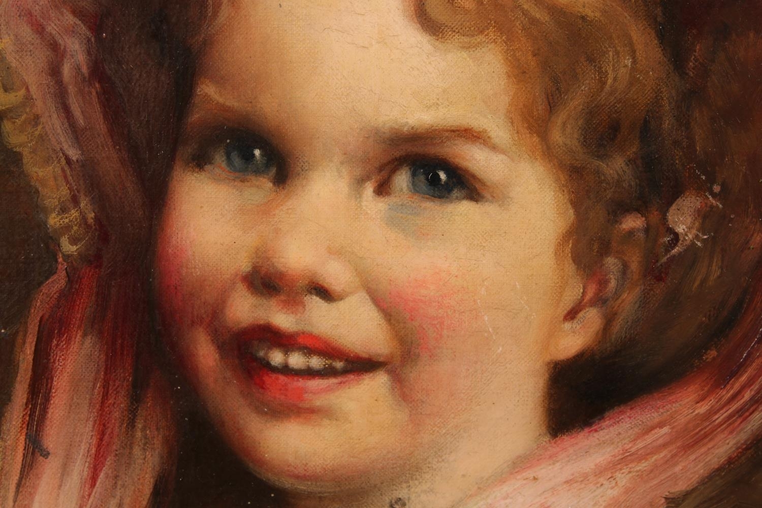 George Fiddes Watt | Bust length portrait of a young girl in white ...