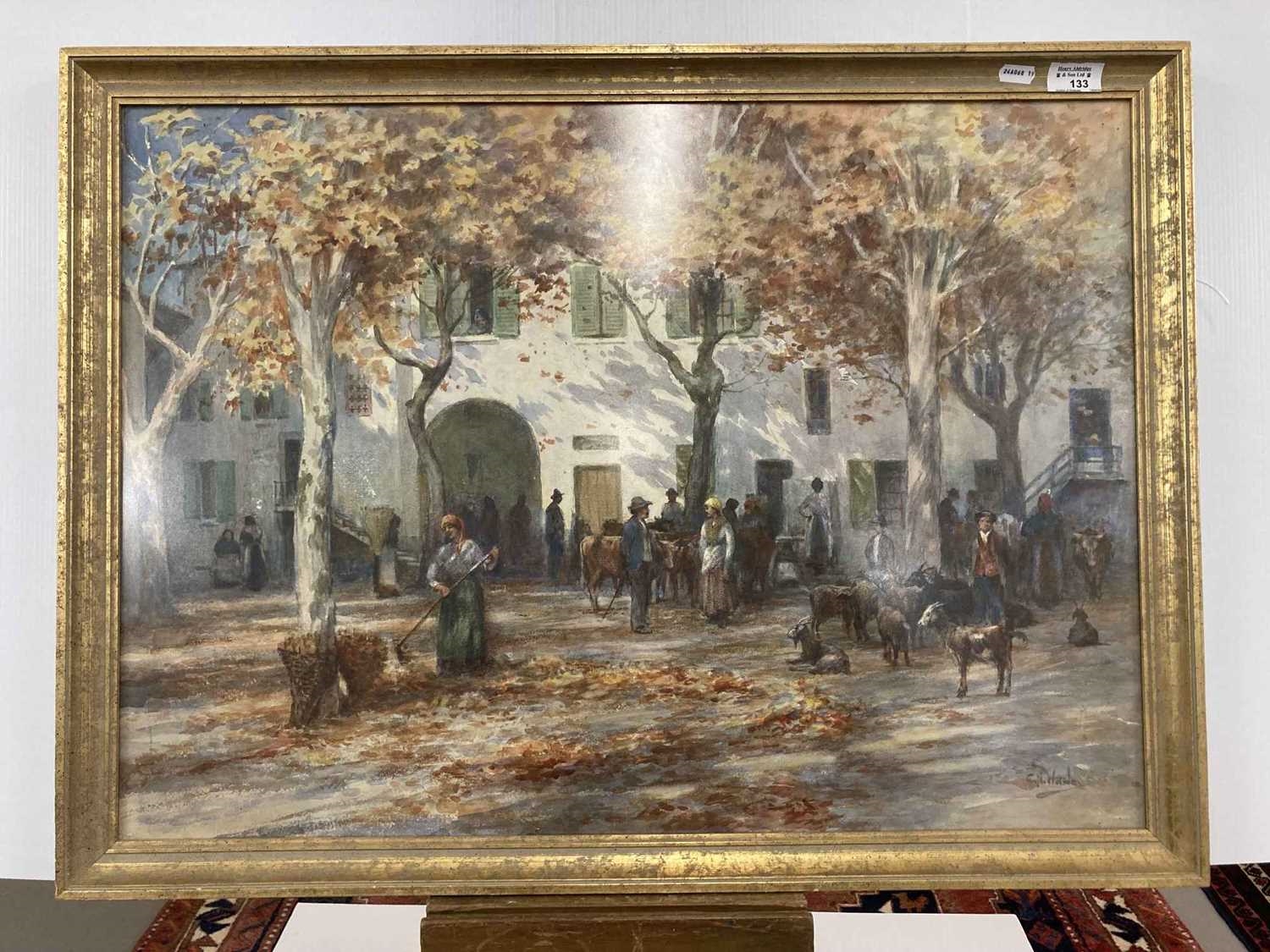 Charles Nathaniel Worsley | A Continental Town Square | MutualArt