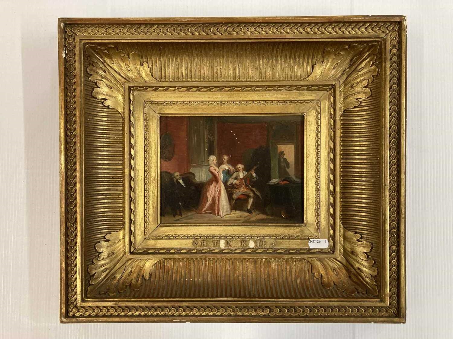 Herman Frederik Carel ten Kate | interior scene with a man seated ...