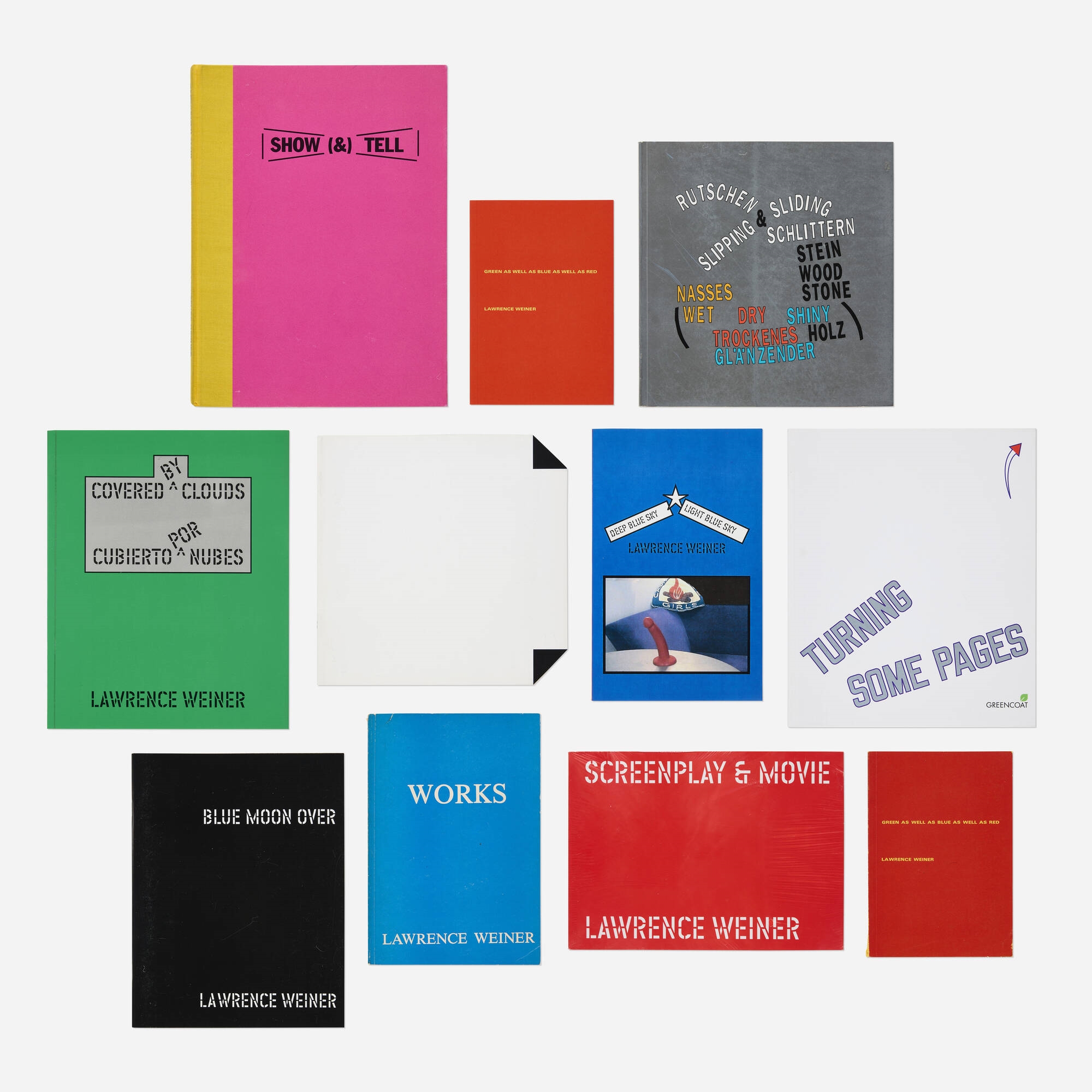 Lawrence Weiner | Artist's books, eleven (1972 - 2007) | MutualArt