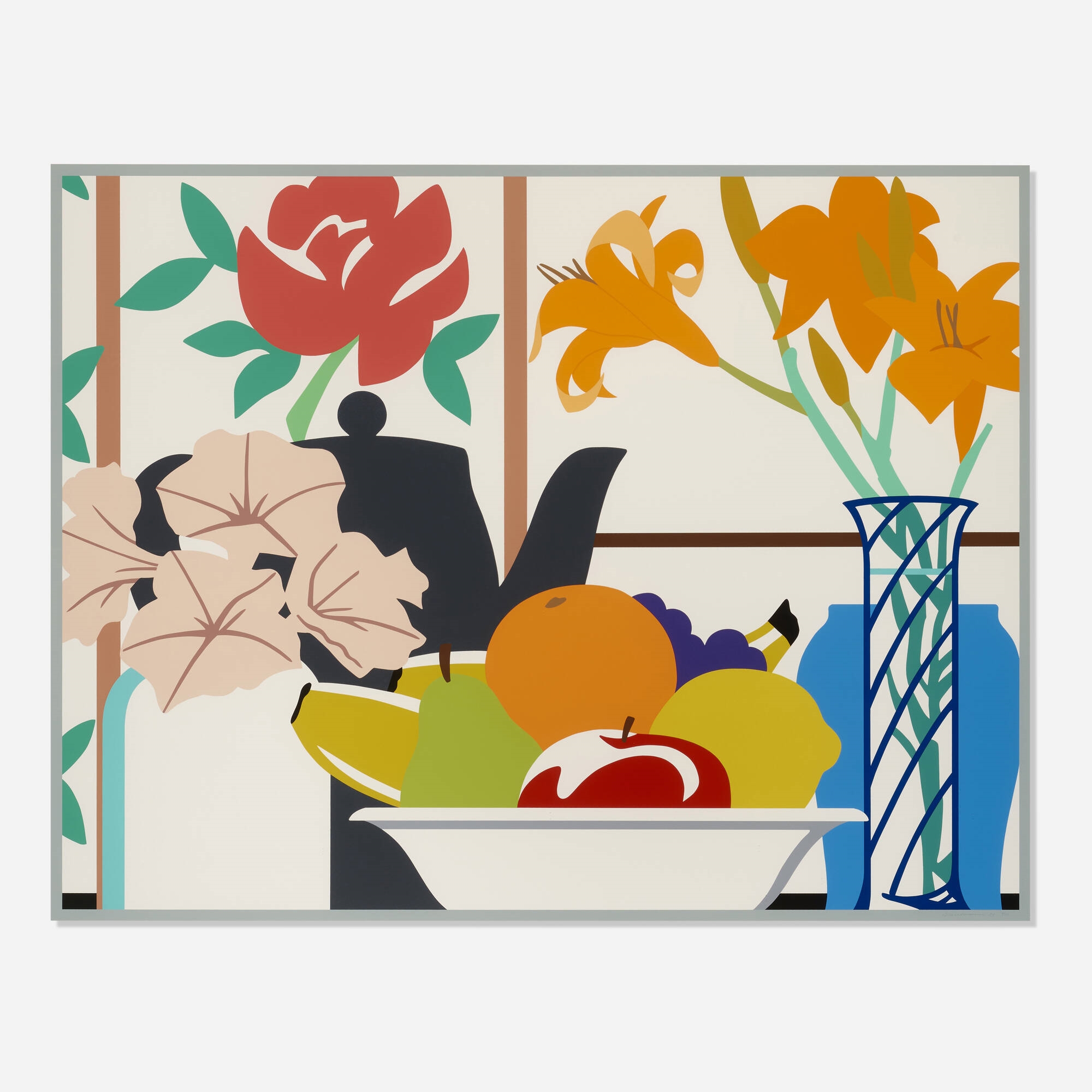 Tom Wesselmann | Still Life with Petunia, Lilies, and Fruit (1988 ...
