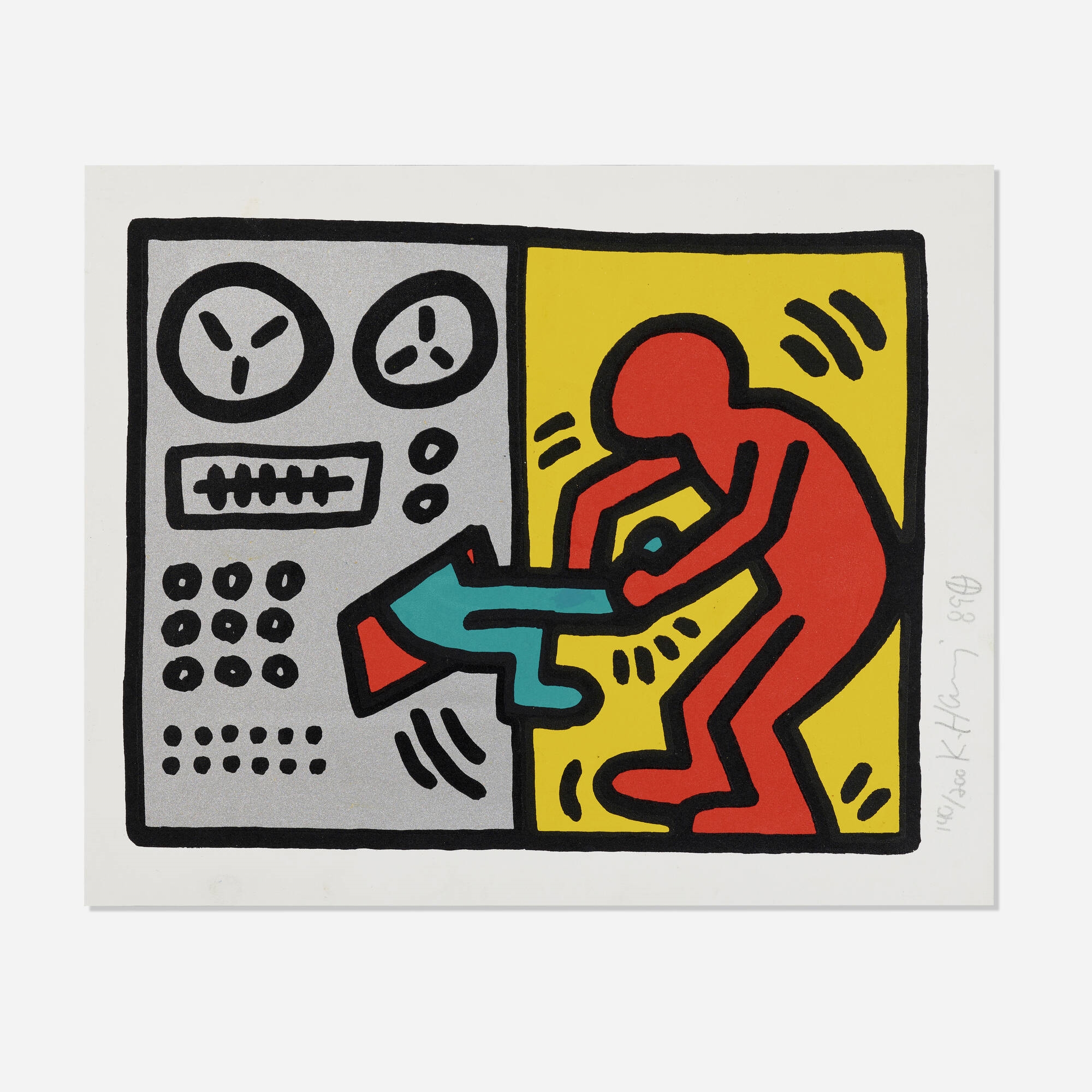 Keith Haring | Untitled (from the Pop Shop III series (1989) | MutualArt