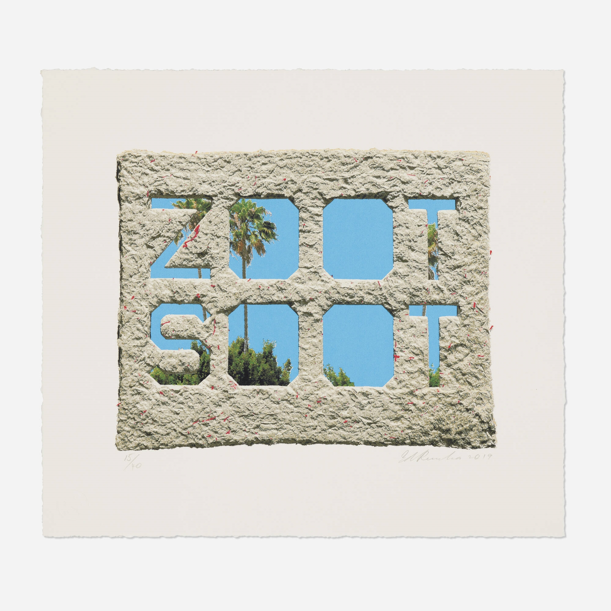 Ed Ruscha | Zoot Soot (Dedicated to the Memory of Richard Duardo (2019 ...