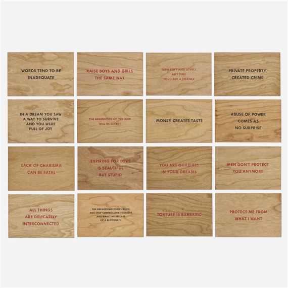 Jenny Holzer | Truisms (sixteen postcards (1994) | MutualArt