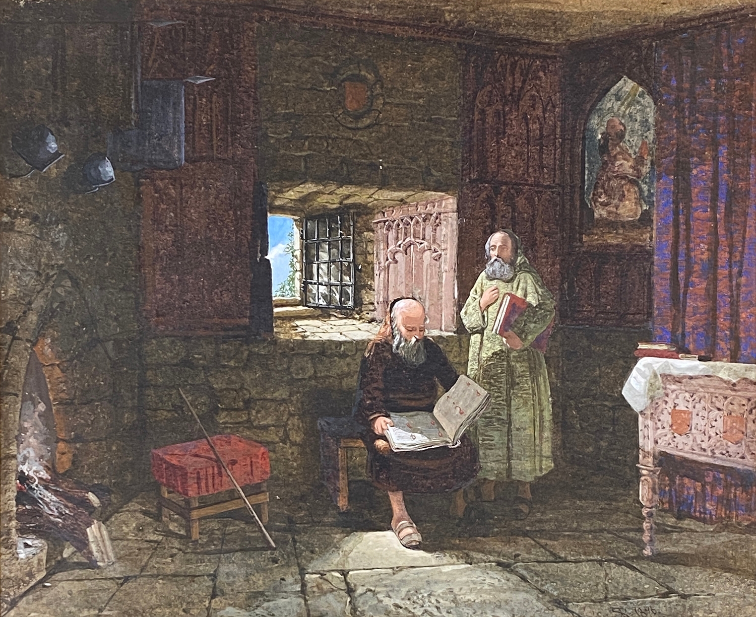 Samuel Rayner | Monks under the Abbey | MutualArt