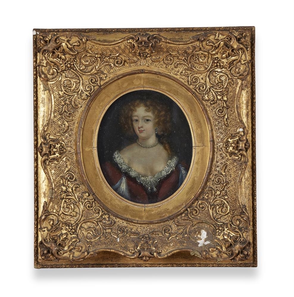 Pierre Mignard | Portrait of a lady, half-length, in a gold dress and ...
