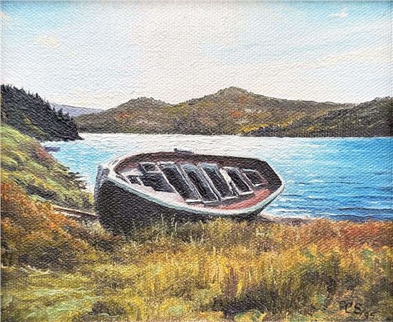 Carl Stevenson | Untitled Boat Scene (1995) | MutualArt