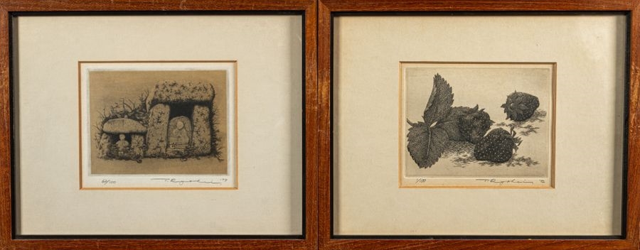 Ryohei Tanaka | Tanaka Ryohei (1933-2019), 1972 and 1977 Two etchings ...