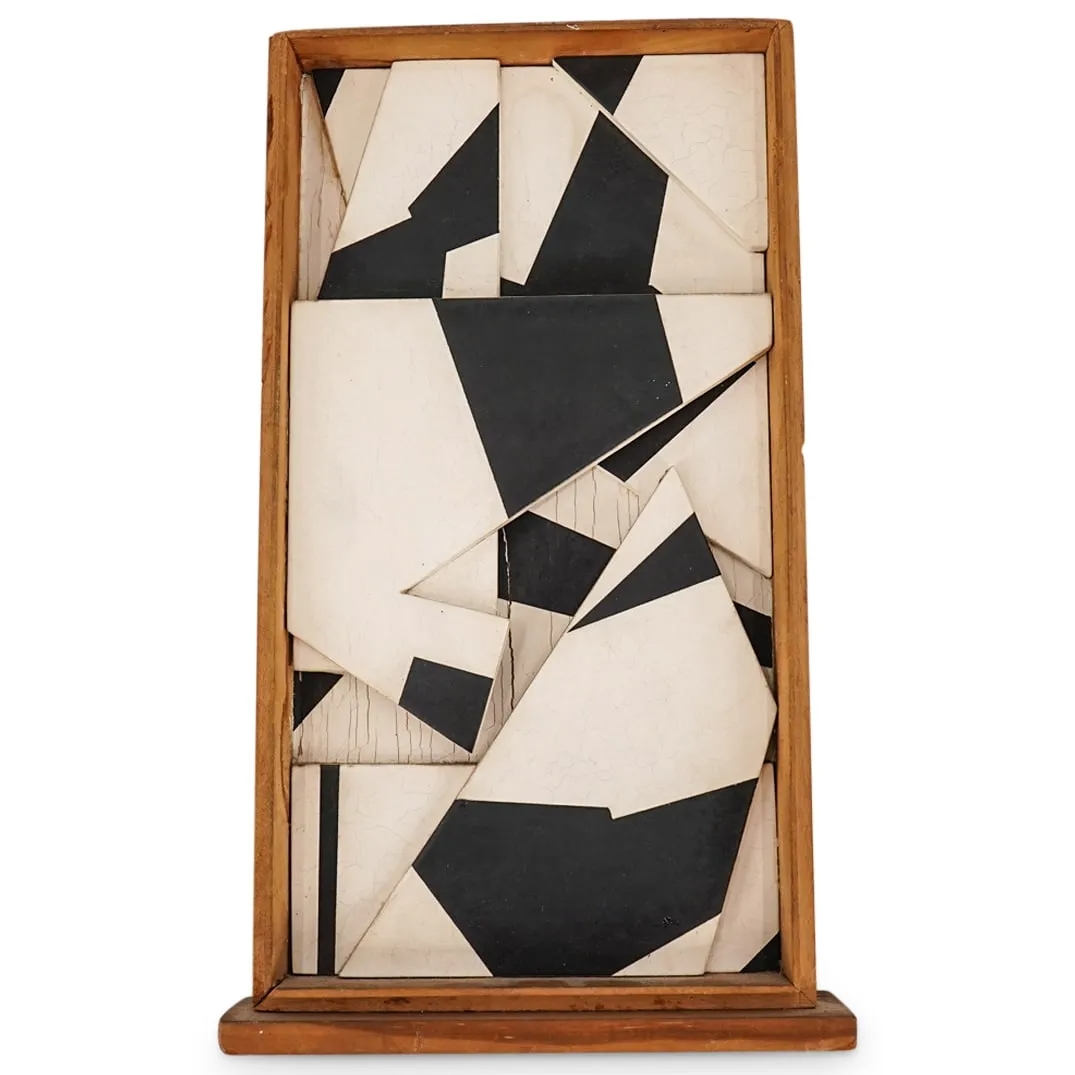 Oswaldo Subero | Composcion De Plano Blanco Y Negro (1965) | MutualArt