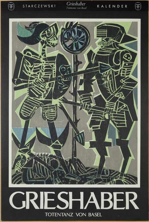 HAP Grieshaber | Totentanz von Basel Calendar (1975) | MutualArt