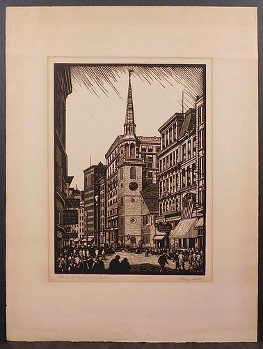 Stanley Scott | Old South Meeting House, Boston (1939) | MutualArt