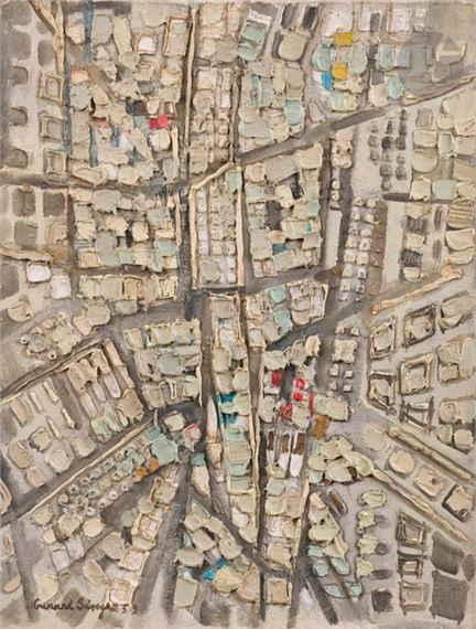 Gérard Singer | Rues vues du ciel, 1959 (1959) | MutualArt