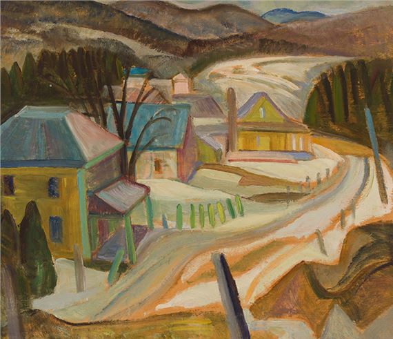 Anne Douglas Savage | The Village (1947) | MutualArt