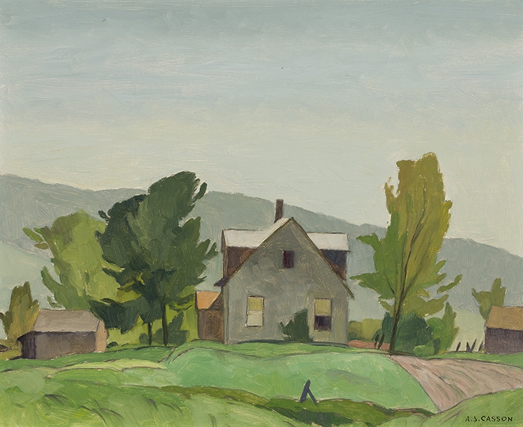 Alfred Joseph Casson | Farm House, Pointe au Chêne, Quebec (1968 ...