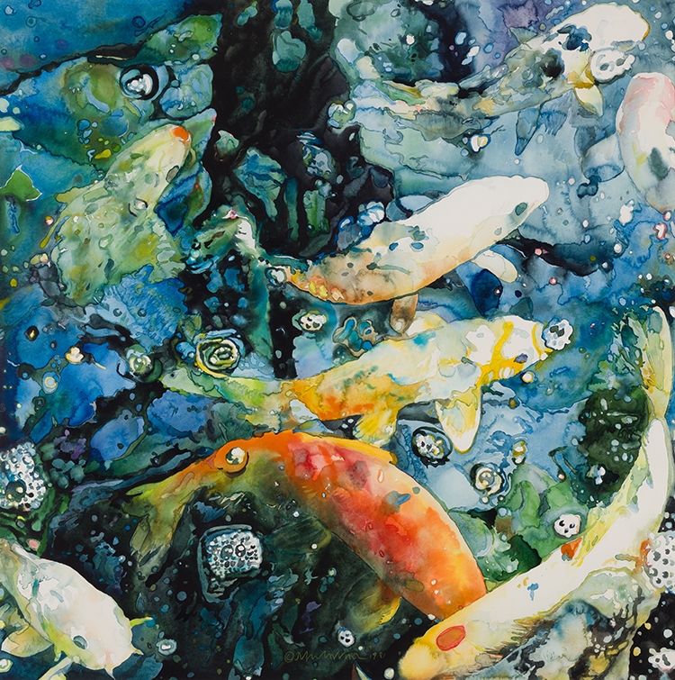 Joseph Raffael | Lily Pond Glistening | MutualArt