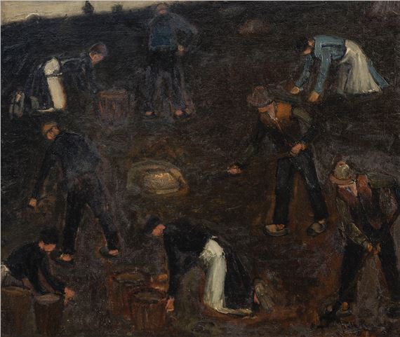 Albert Servaes | Aardappelrooiers (1915) | MutualArt