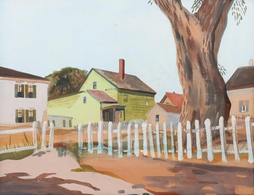 Russell W. West | RUSSELL WEST EXHIBITED WPA PAINTING 1937 (1937 ...