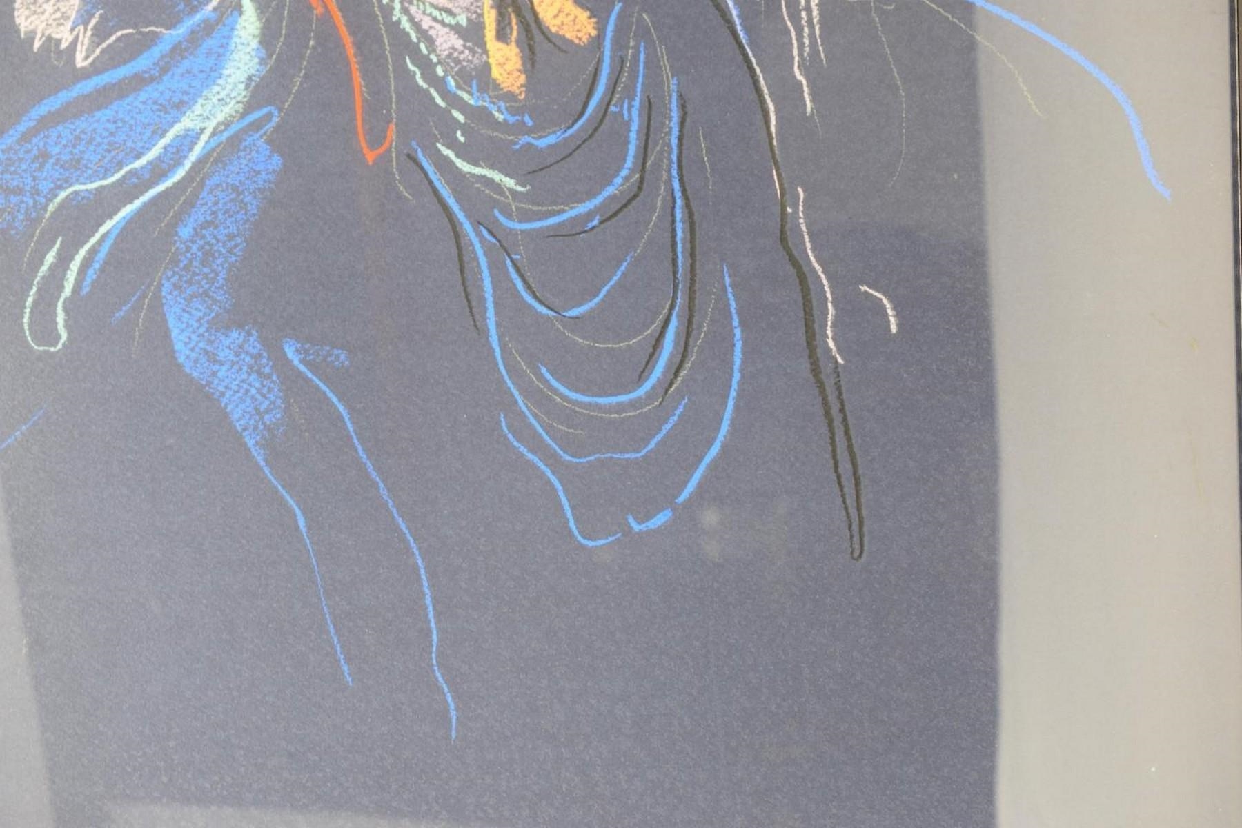 Robin John Anderson | ROBIN JOHN ANDERSON PASTEL NATIVE BLUE PORTRAIT ...