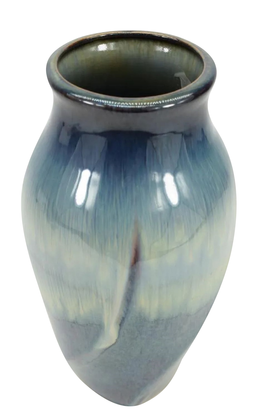 Bill Campbell | BILL CAMPBELL POTTERY BLUE GLAZE VASE | MutualArt