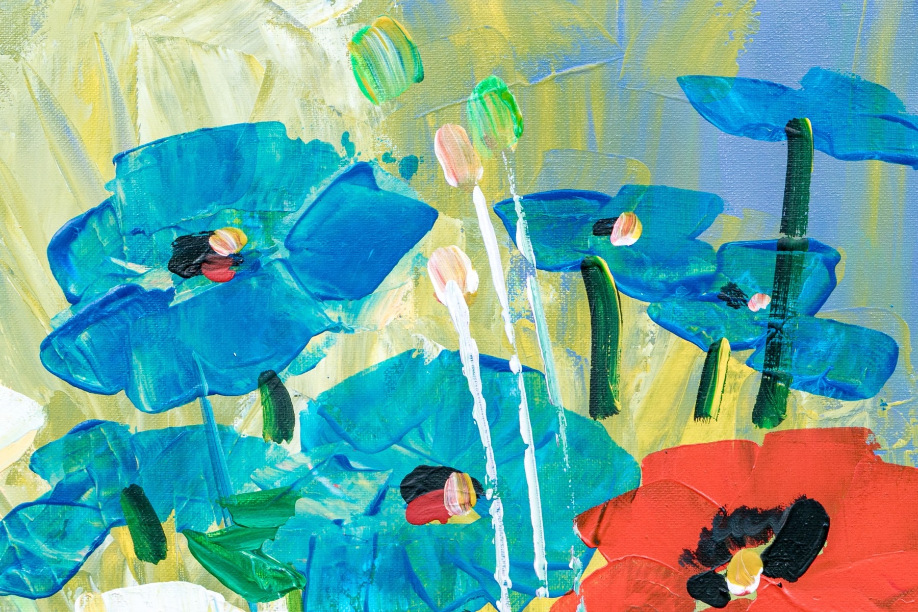 Daniel Nie | Blue Poppies | MutualArt