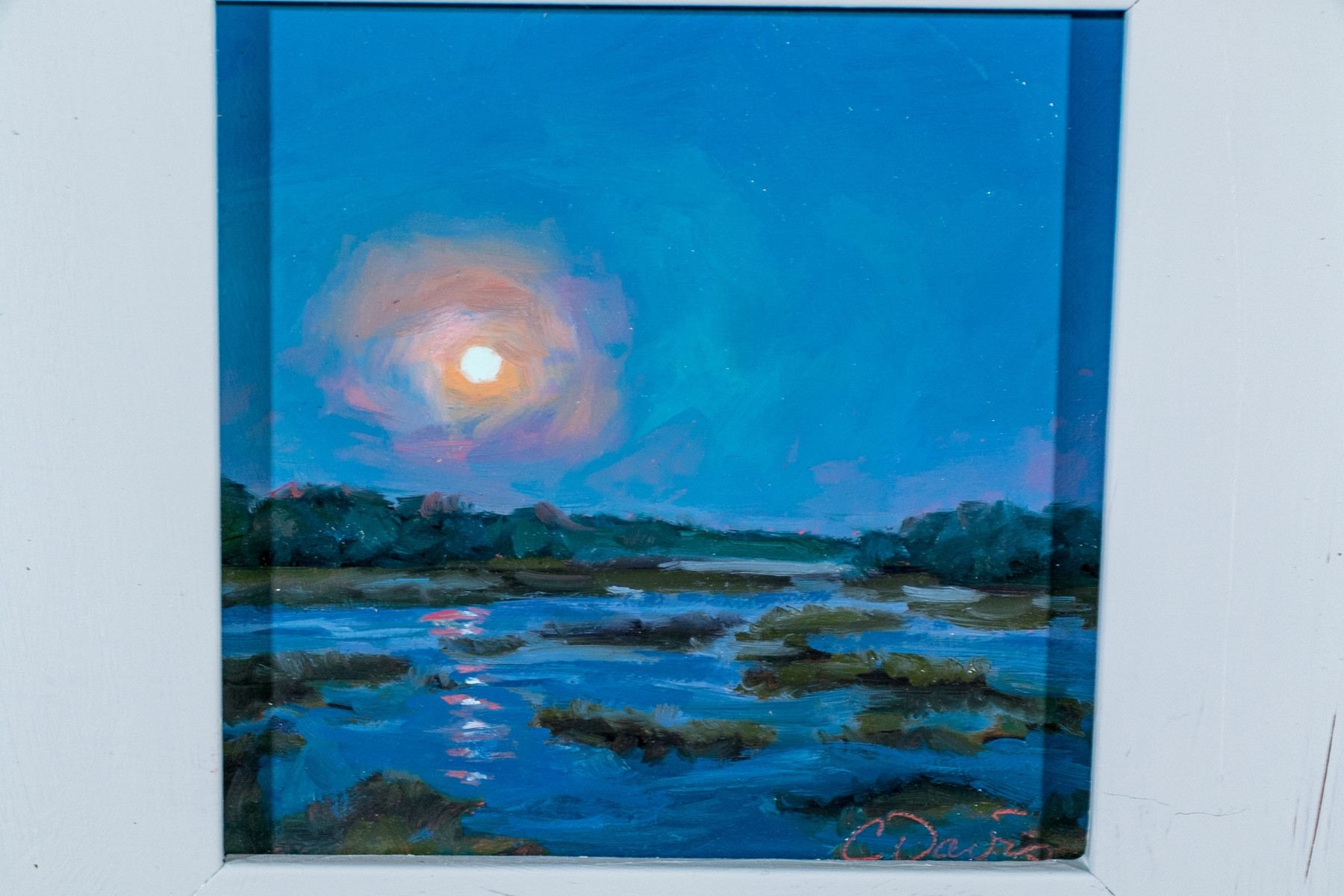Cheryl Davis | 20th Century) Moonlit Marsh | MutualArt