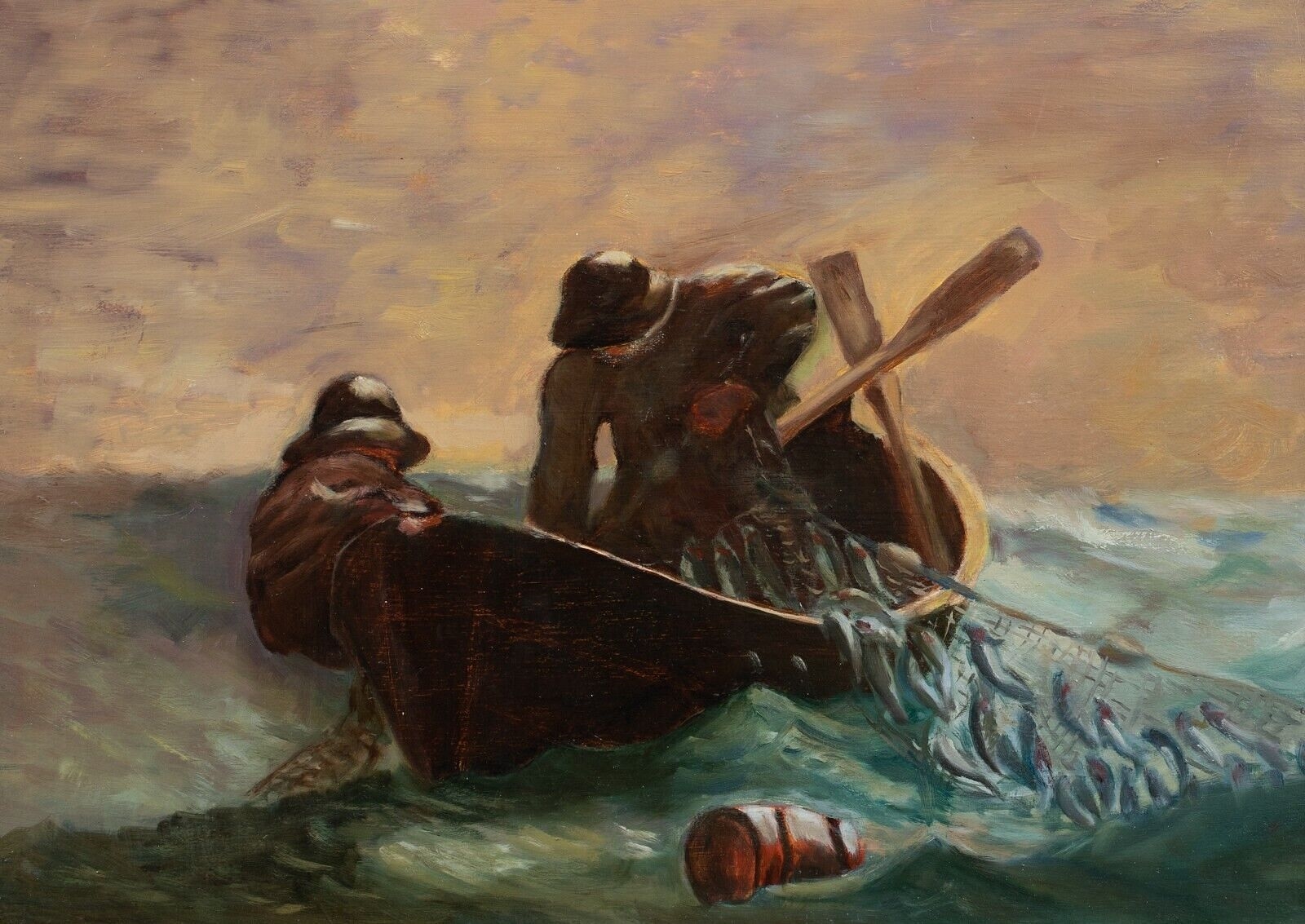 American School, 18th Century | THE HERRING NET OIL PAINTING (Circa ...