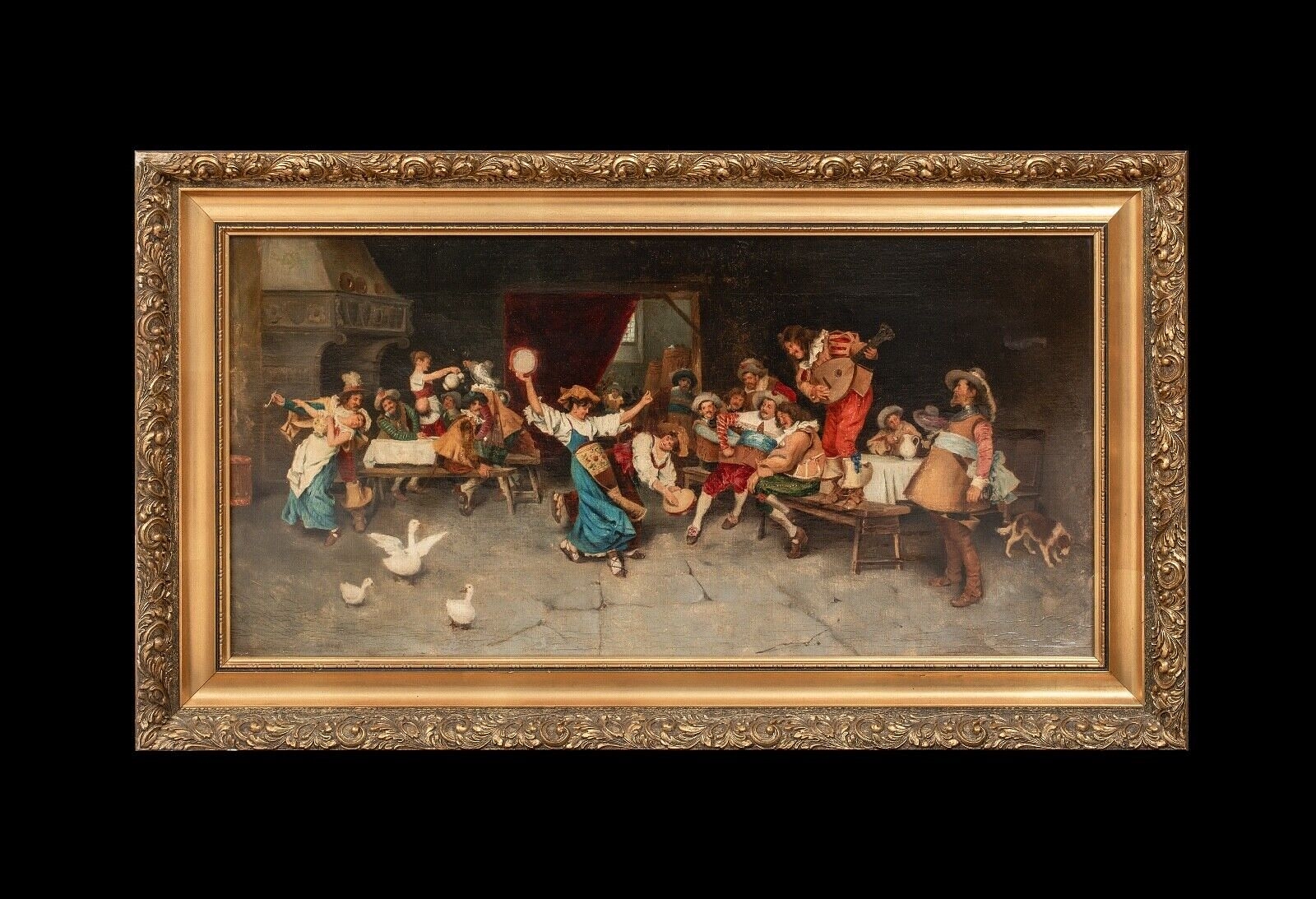 Francisco Vines | DANCE PARTY OIL PAINTING (19th Century) | MutualArt