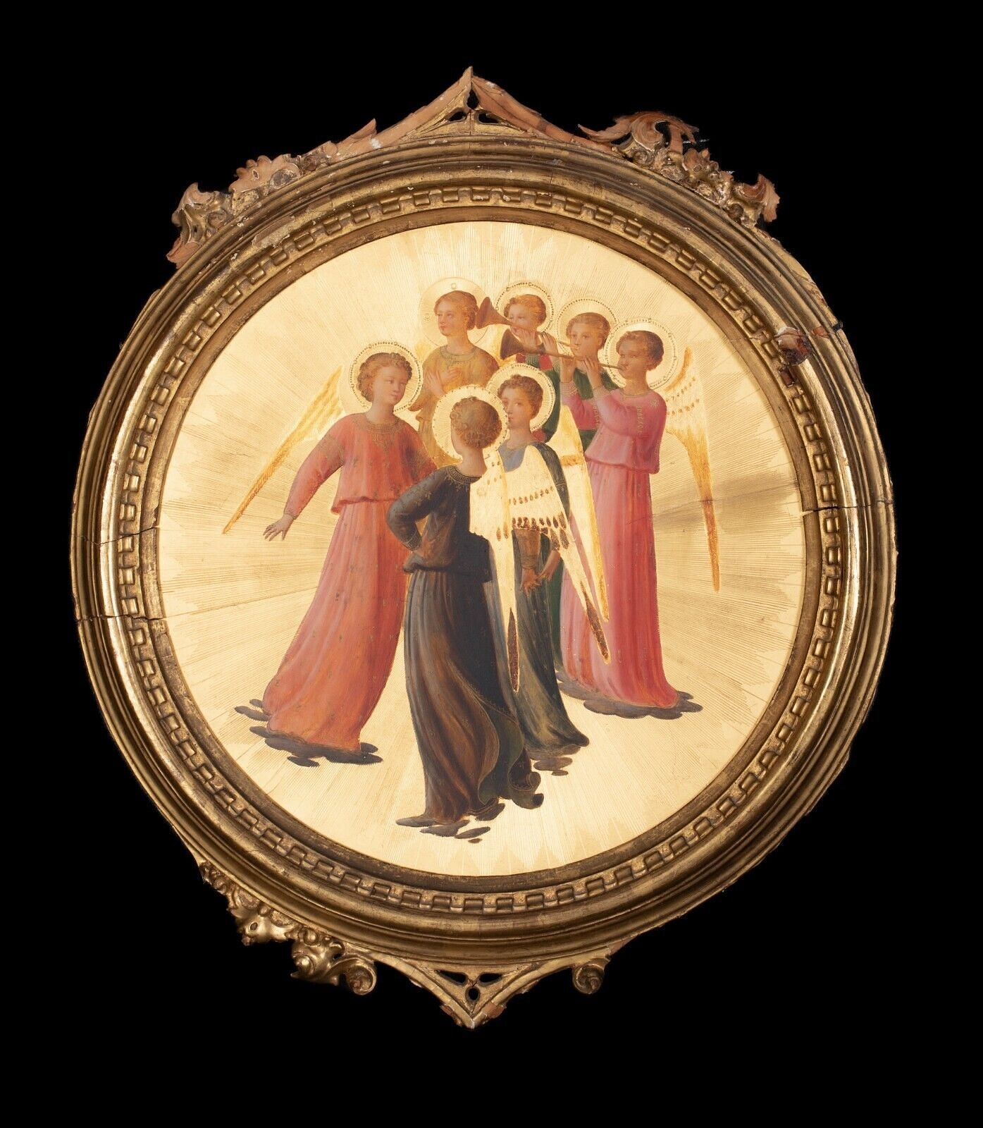 William Charles Penn | ANGELS PLAYING TRUMPETS OIL PAINTING | MutualArt