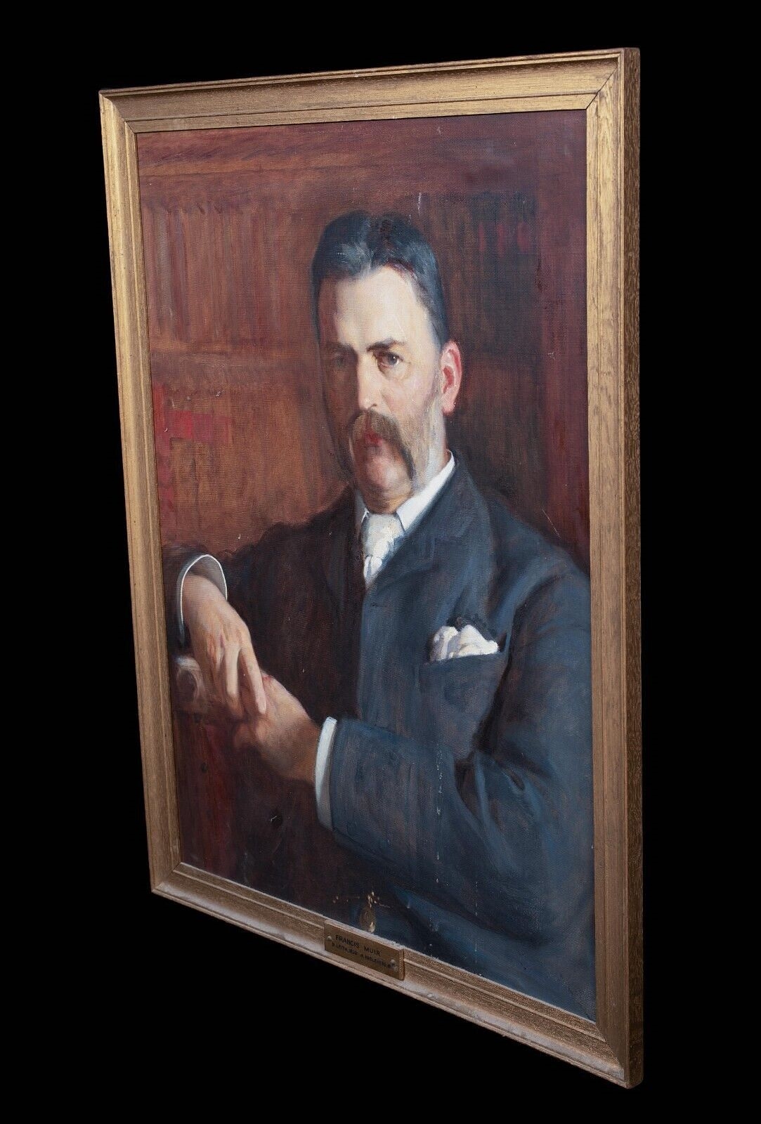 Frederick Samuel Beaumont | PORTRAIT OF FRANCIS MUIR OIL PAINTING (19th ...