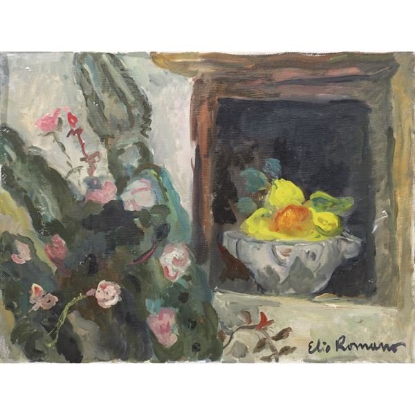 Elio Romano | Plant and centerpiece with fruits | MutualArt