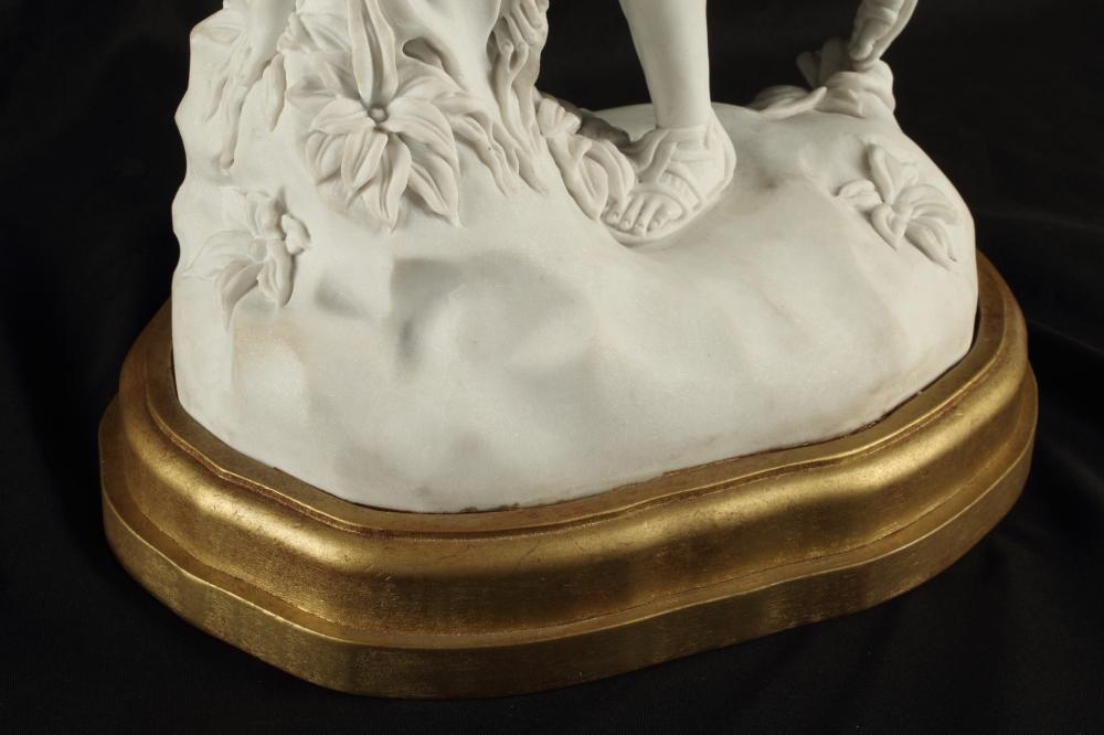 Continental School, 20th Century | A Continental carved marble figural ...