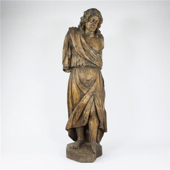 German School, 18th Century | 18th century German wooden saint statue ...