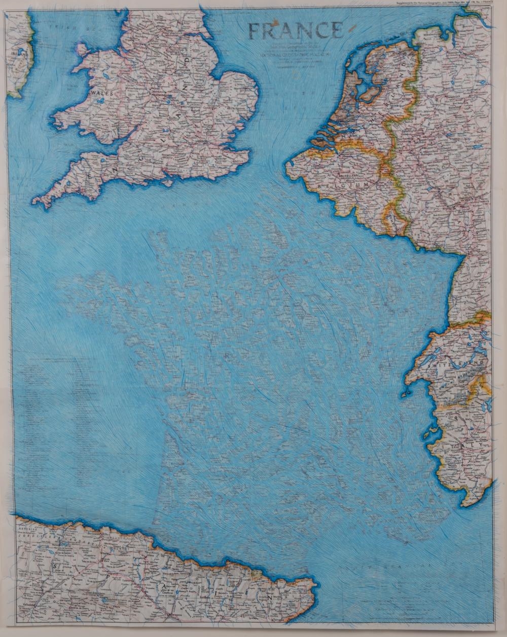 Jonathan Callan | Map of France | MutualArt