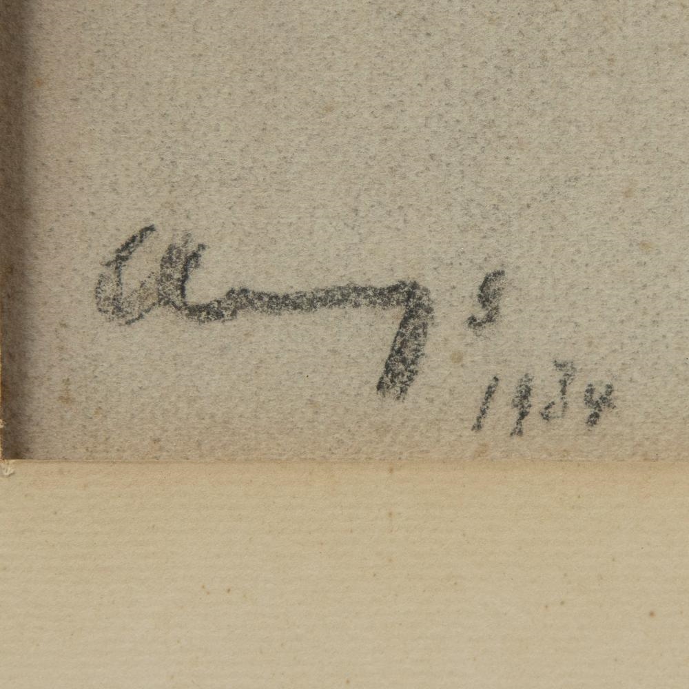 Albert Claeys | Albert CLAEYS (1889-1967), charcoal drawing (2 ...