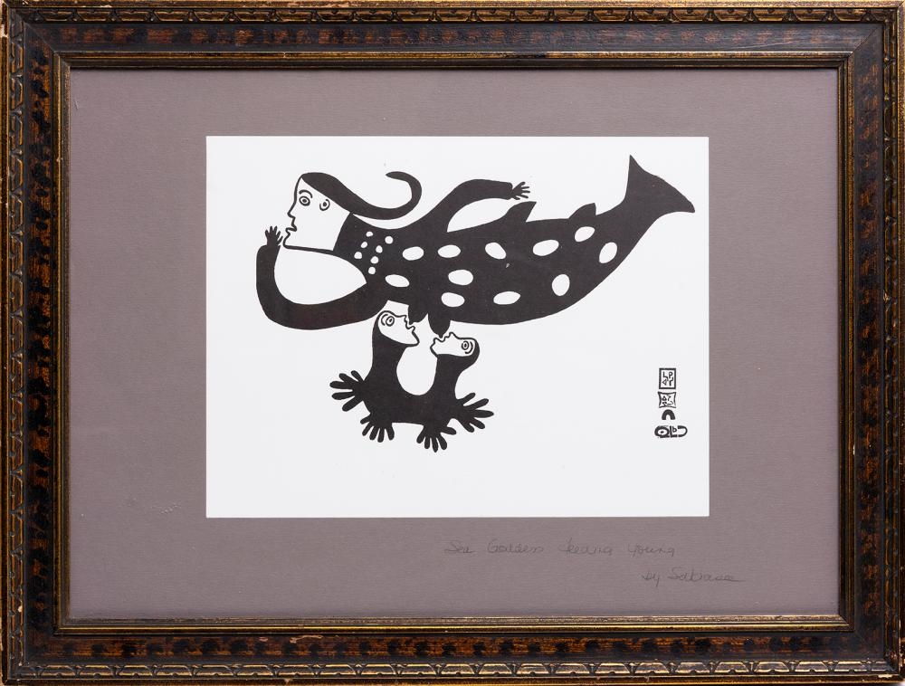 Sakiassie Ragee | Sea Goddess Feeding Young | MutualArt