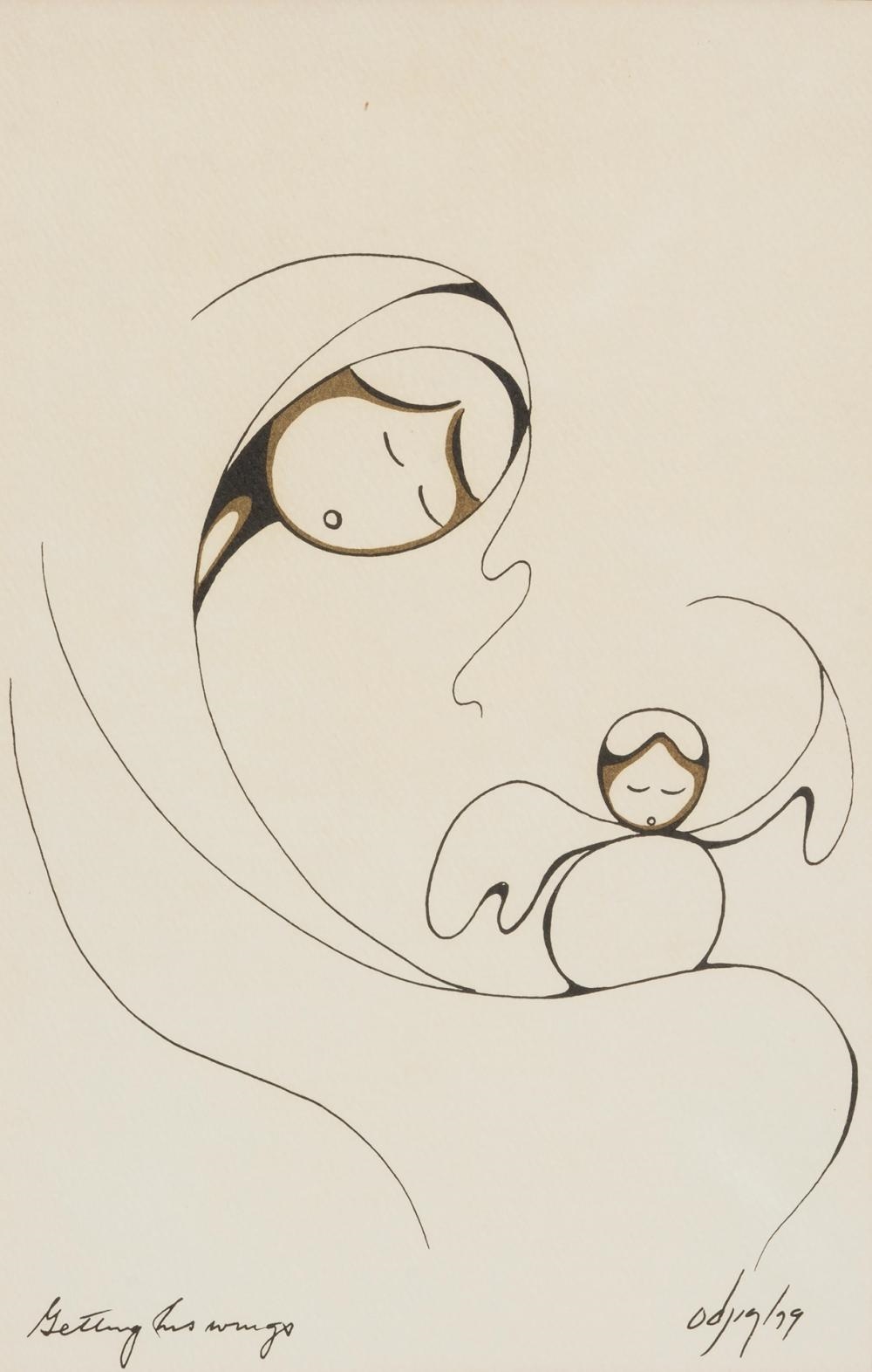 Daphne Odjig | Getting His Wings (1979) | MutualArt