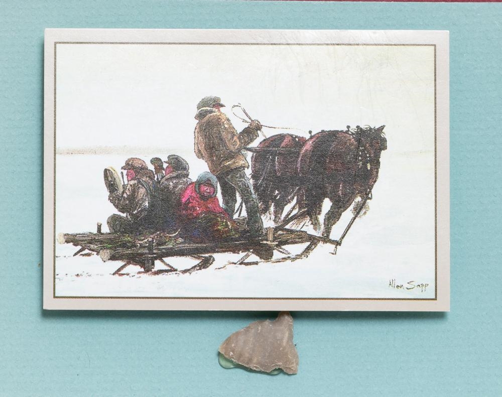 Allen Sapp | AFTER ALLEN SAPP - Four People on a Sleigh and Take Water ...