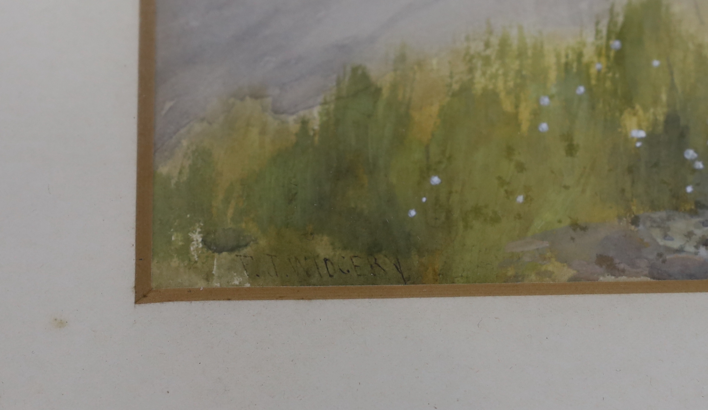 Frederick John Widgery | Rural landscape with farm buildings | MutualArt