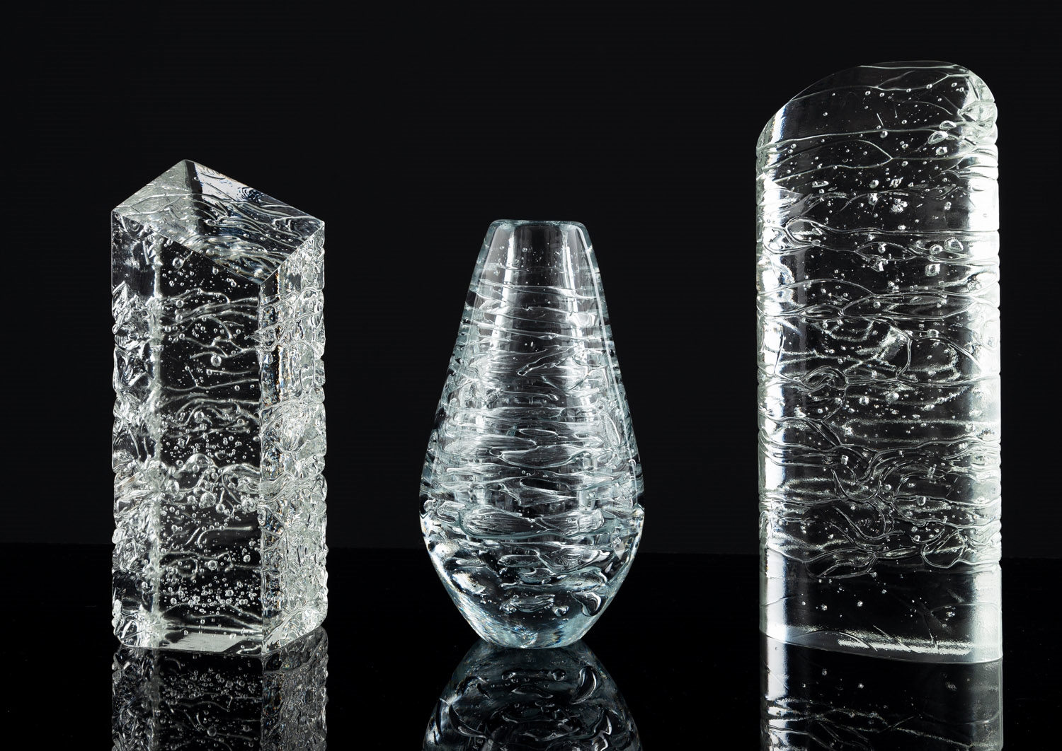 František Vizner | Set of three forms glass | MutualArt