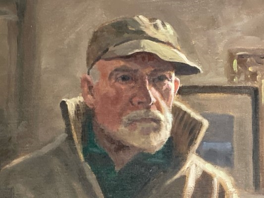 Jack Coggins | Jack Coggins. Oil/Panel. Self Portrait | MutualArt