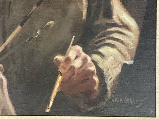 Jack Coggins | Jack Coggins. Oil/Panel. Self Portrait | MutualArt