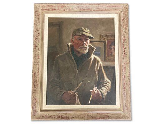 Jack Coggins | Jack Coggins. Oil/Panel. Self Portrait | MutualArt