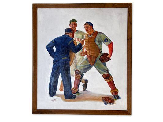 Floyd James Torbert | Floyd Torbert Oil on Canvas. That Was a Strike ...