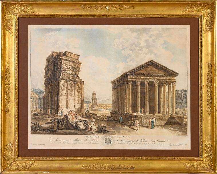 Hubert Robert | Roman monuments and monuments of Paris | MutualArt