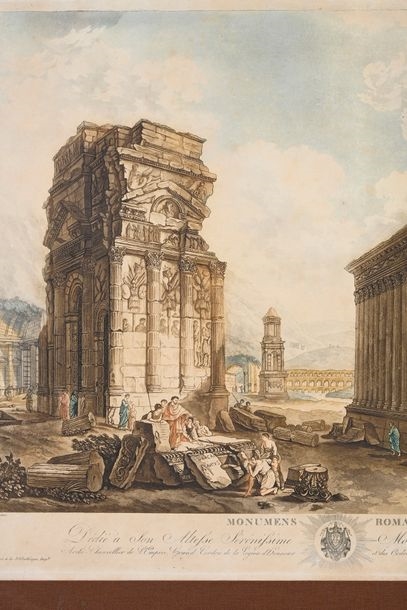Hubert Robert | Roman monuments and monuments of Paris | MutualArt