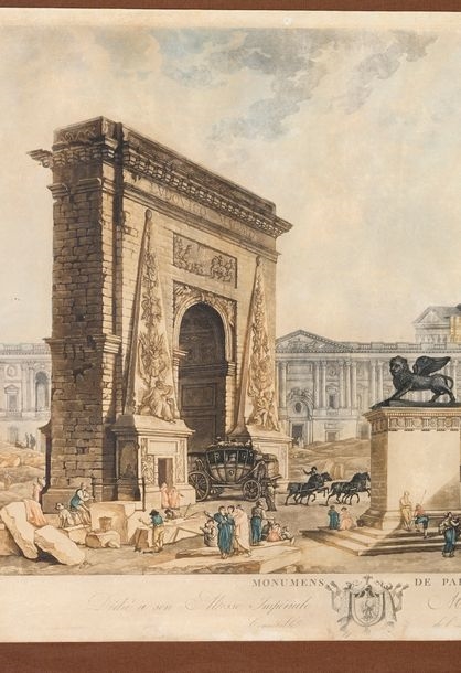 Hubert Robert | Roman monuments and monuments of Paris | MutualArt